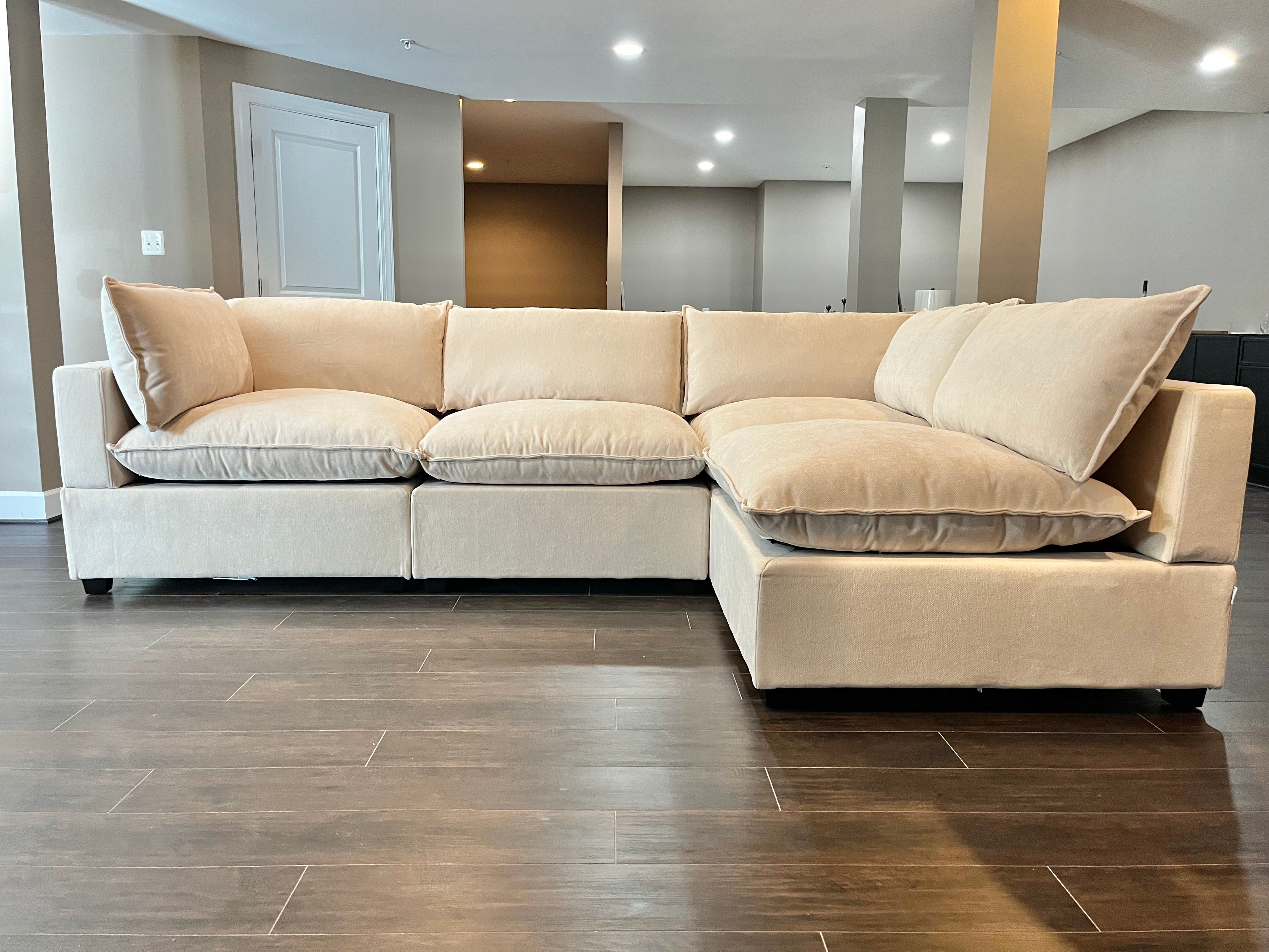 Bellamia Collections Luna L-Shape Sectional Sofa – District Couches